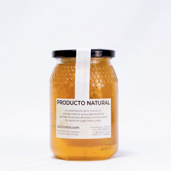 Miel con Panal · 1/2 Kg ~ Dulcimelis